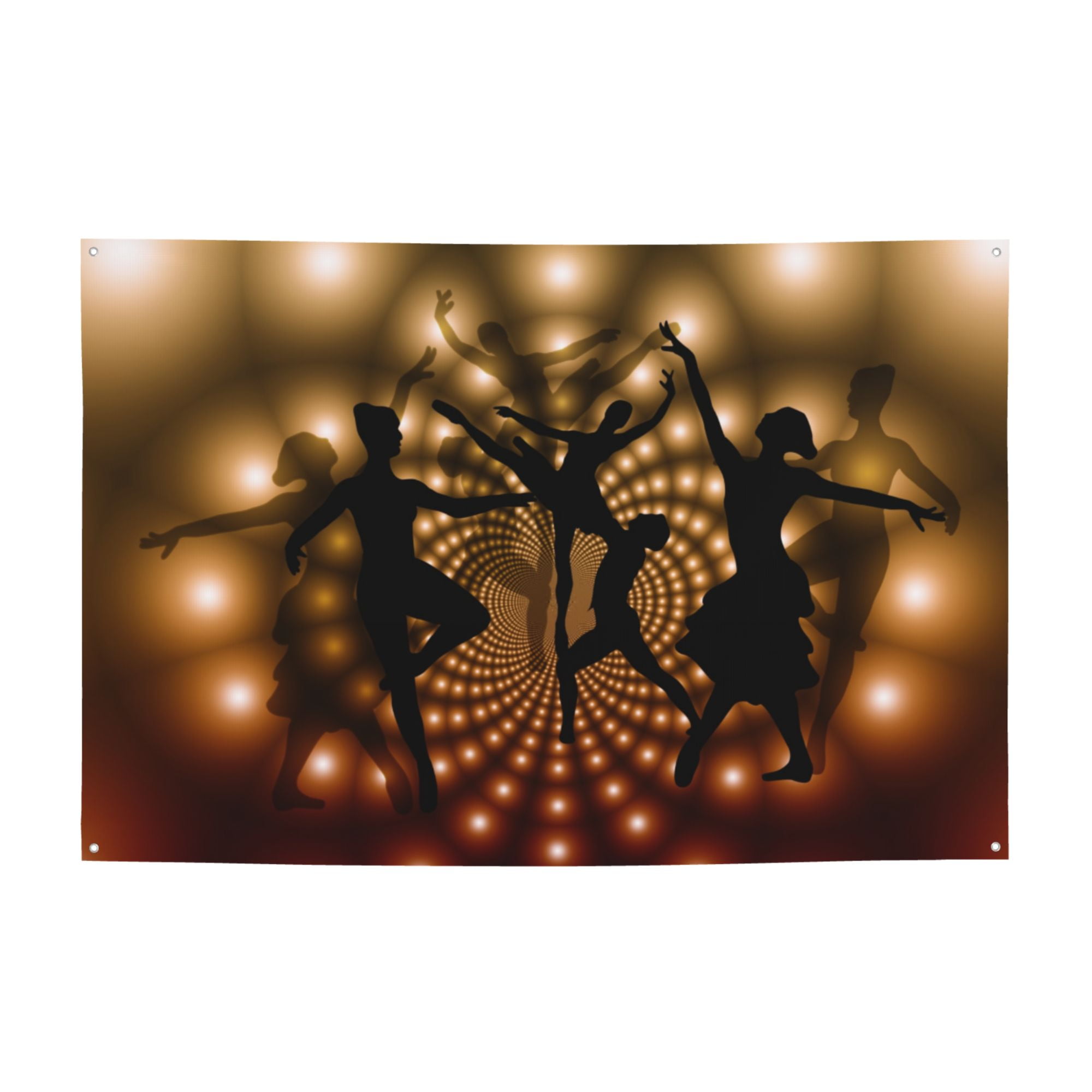 DouZhe Ballet Dancers Woman Sign Banner, Dance Silhouettes Hanging ...