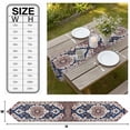 Boho Floral Table Runner Linen Burlap Table Runner 72 Inches Long ...