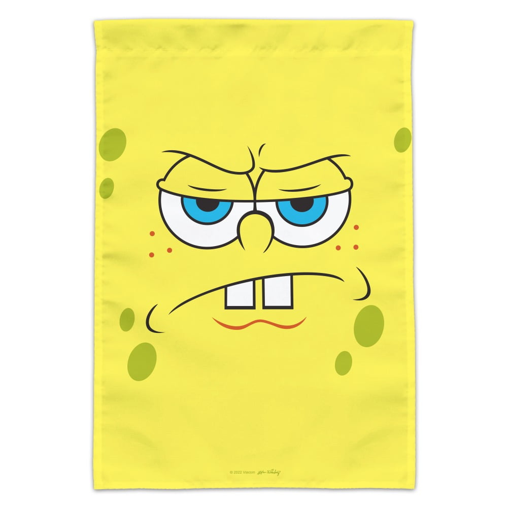 SpongeBob Angry Face Garden Yard Flag - Walmart.com