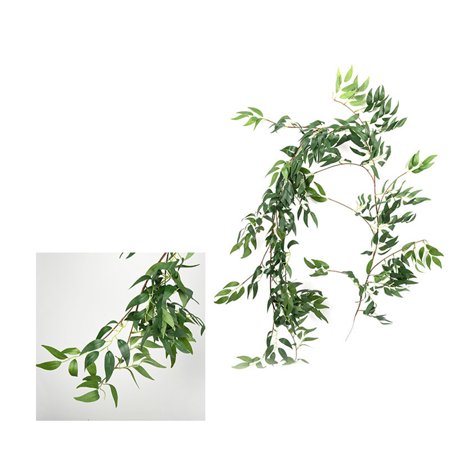 Artificial flower, branch, plant, vine, green fern, 1.7 meter, rattan ...