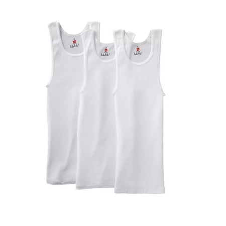 Hanes Men's Tall Man A-Shirt, White, 6X-Large/Tall (Pack of 3 ...