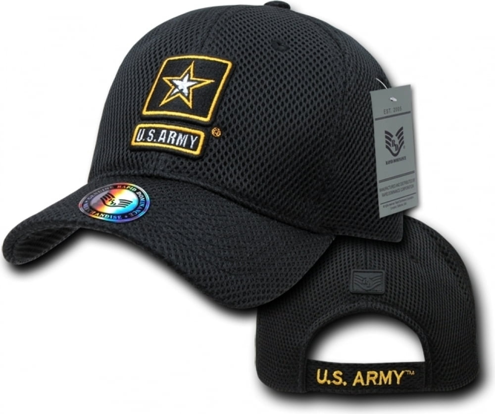 Air Mesh Military Caps, Army, Black - Walmart.com