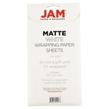 JAM Paper Matte Wrapping Paper Sheets, 30 x 20 per Sheet (25 sq ft ...