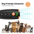 Charkool Dog Bark Deterrent Devices 2 in 1 Ultrasonic Rechargeable LED ...