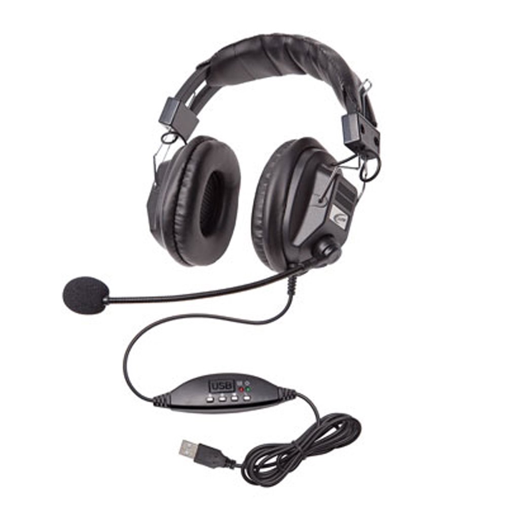Califone 3068MUSB Over-Ear Stereo Headset with Gooseneck Microphone and ...