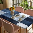 Abstract Splicing Plaid Fitted Rectangle Tablecloth 32" x 72 ...