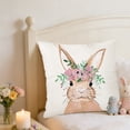 BVEBJDX Easter Pillow Rabbits Patterns Throw Pillow Cases Decorative ...