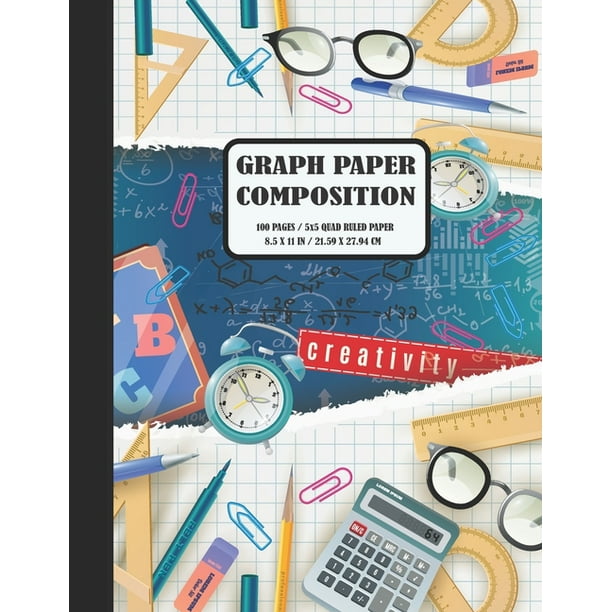 Graph Paper Composition Quad Ruled 5 Squares Per Inch Composition
