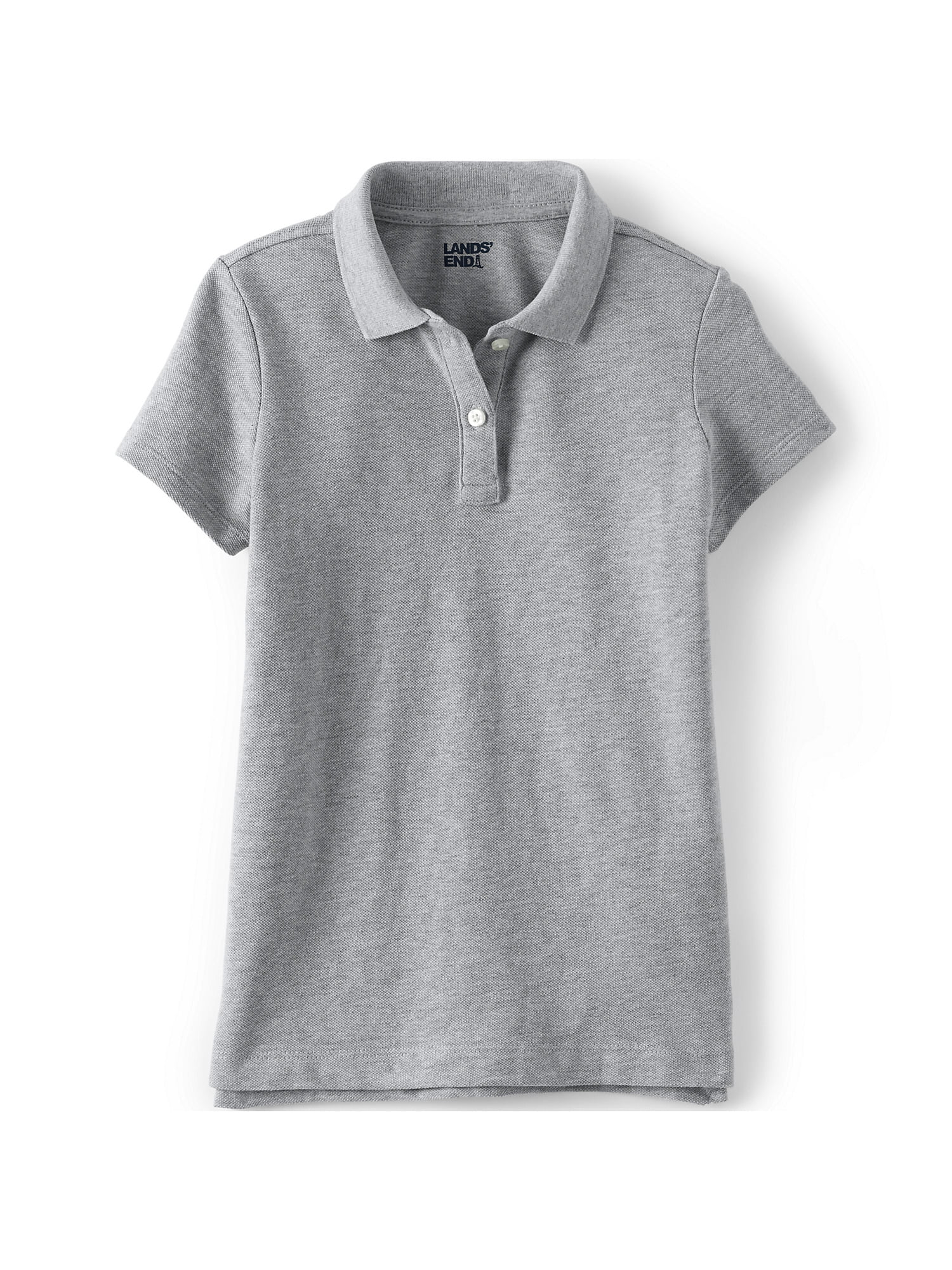 Lands' End School Uniform Girls Short Sleeve Feminine Fit Mesh Polo ...