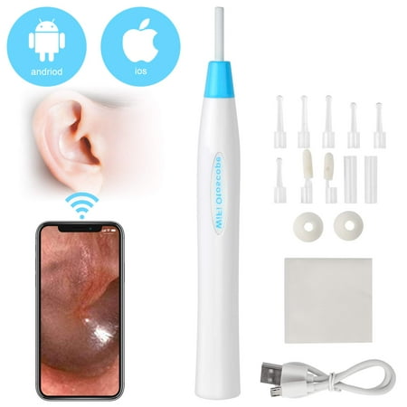 Ear Otoscope, 3.9mm Ultra Thin WiFi HD Ear Inspection Camera, Ear ...