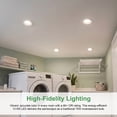 MaxLite Canless Slim Baffle Round LED Recessed Wafer Downlight, 10.5W ...