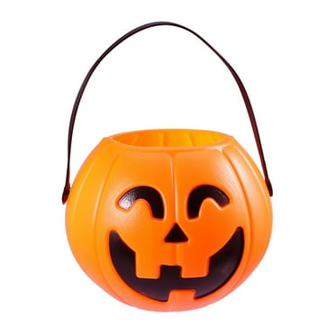 24pcs Halloween Portable Pumpkin Bucket Children Trick or Treat Pumpkin ...