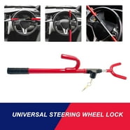 The Club LX Anti-Theft Security Car Auto Vehicle Clear Steering Wheel ...