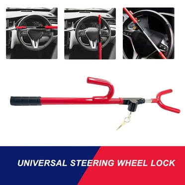 The Club LX Anti-Theft Security Car Auto Vehicle Clear Steering Wheel ...