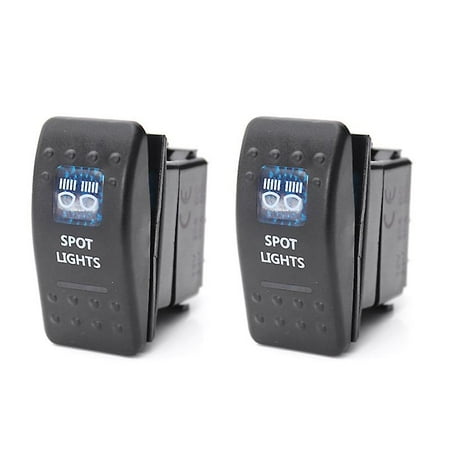 Dual Led Back Light Rocker Switch Spst On-off 12/24v Ce 10a 3 | Walmart ...