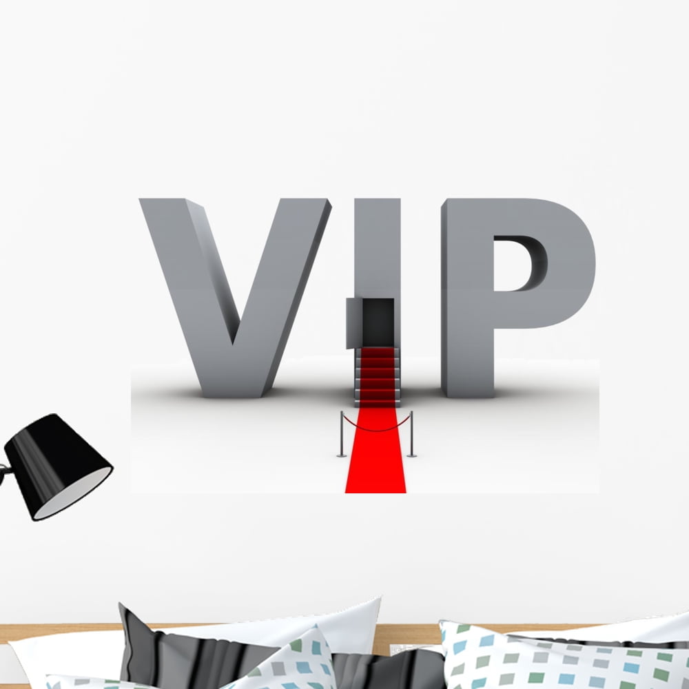 Vip Wall Decal by Wallmonkeys Peel and Stick Graphic (36 in W x 27 in H ...