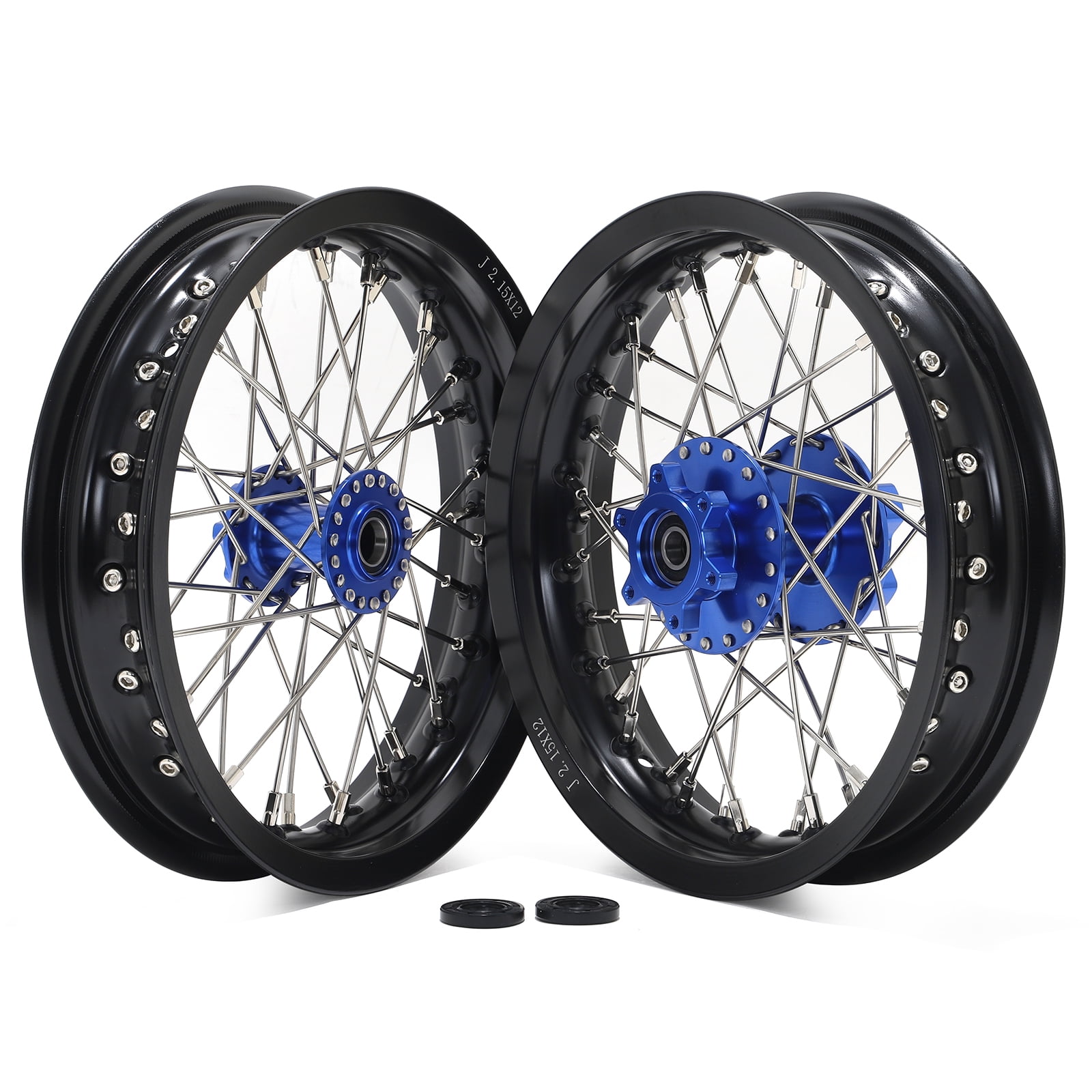 12" x 2.15" Front Rear Wheels Rim Hub Blue for Talaria Sting E-Dirt ...