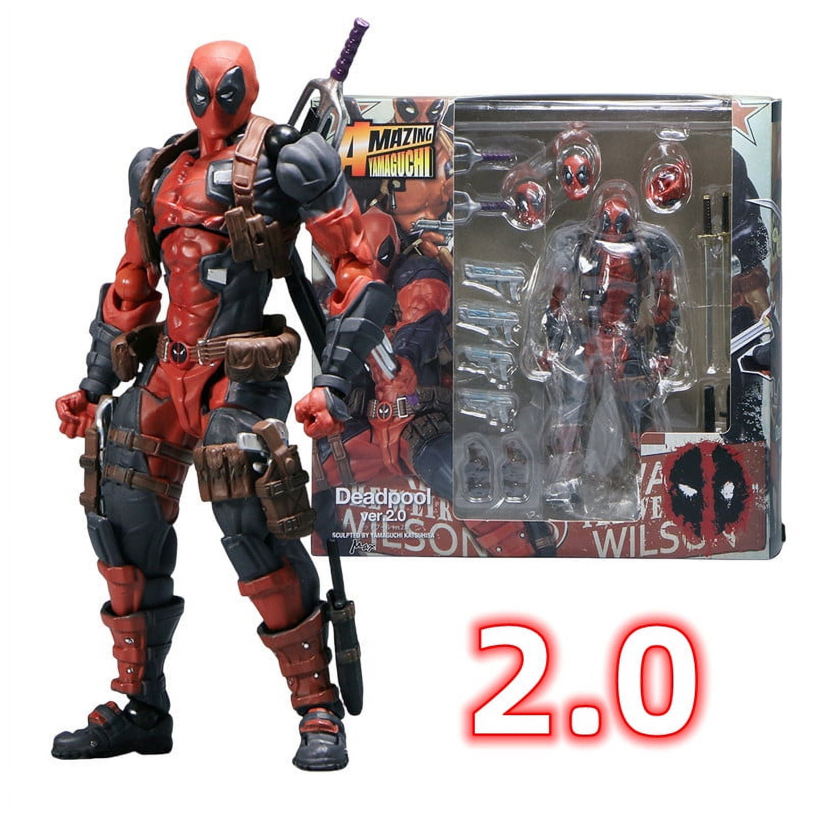 Deluxe Edition 2.0 Grey Deadpool Action Figure Mutants Joint Movable ...