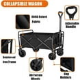 Iynor Folding Wagon, 200 lb Capacity, All-Terrain Wheels, Adjustable ...