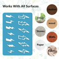 Acrylic Earring Handwork Template Card Leather Cutting Stencils Deep ...