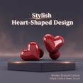 Heart-Shaped Wireless Bluetooth Earbuds, Noise-Cancelling In-Ear ...