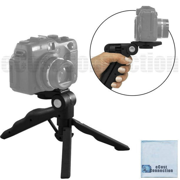 Adjustable Tabletop Camera Tripod/Steady-Shot Hand Grip, 6.5" inches ...