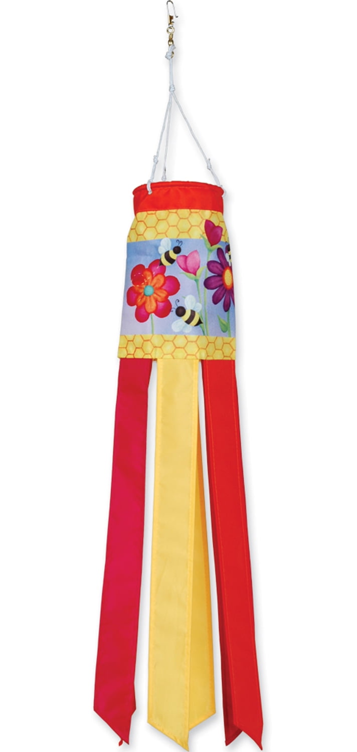 Bees and Flowers Spring Windsock 4.5" x 28" - Walmart.com