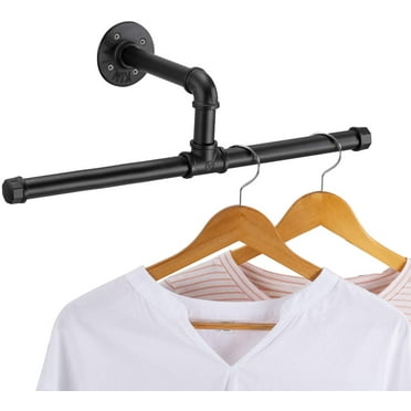 Heavy Duty Industrial Pipe Clothes Rack 38'' L Wall Mounted Garment ...