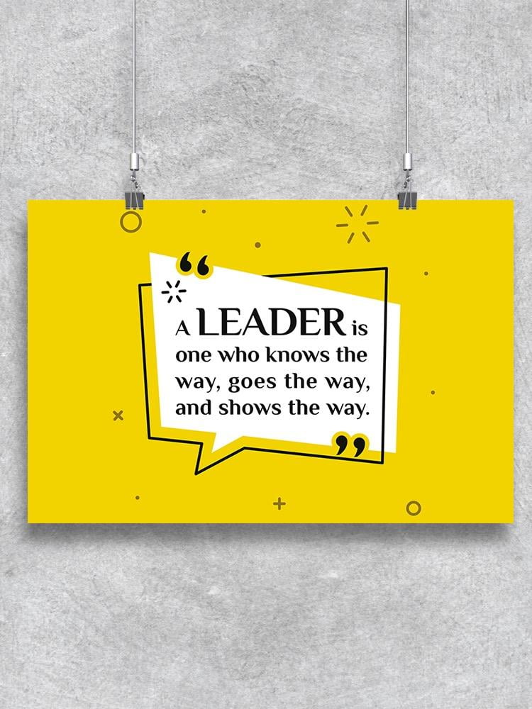 Leader Quote Poster -Image by Shutterstock - Walmart.com