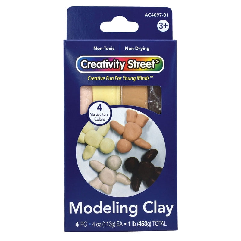 Modeling Clay, 4 Multi-Cultural Assortment, 1 lb/4 Sticks | Bundle of 2 ...