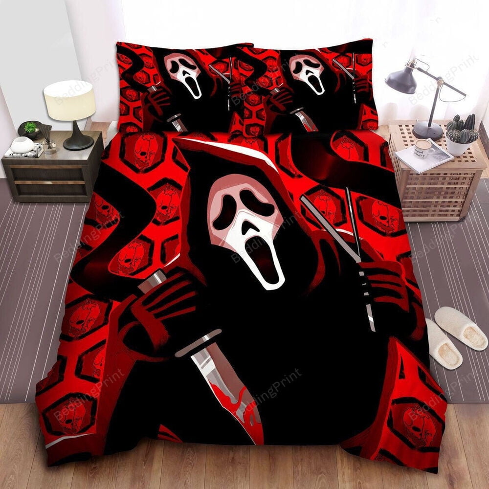 Click here for Yingd Red Theme Black Ghost Face Digital Painting... prices