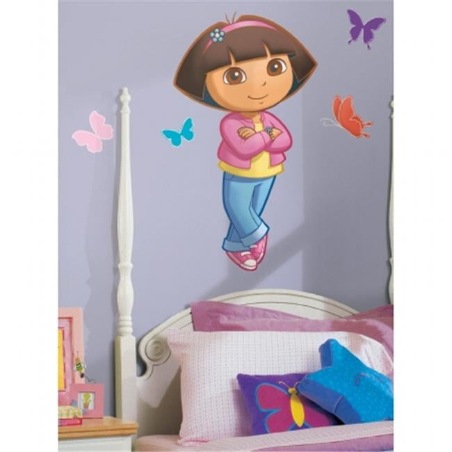 Dora Peel & Stick Giant Wall Decal - Walmart.com - Walmart.com