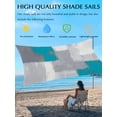Abstract Art Sun Shade Sail 8'X10' Retro Blue Grey Graffiti Painting ...