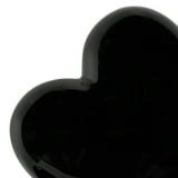 DecMode Black Ceramic Slanted Heart Wall Decor with Varying Sizes (3 ...
