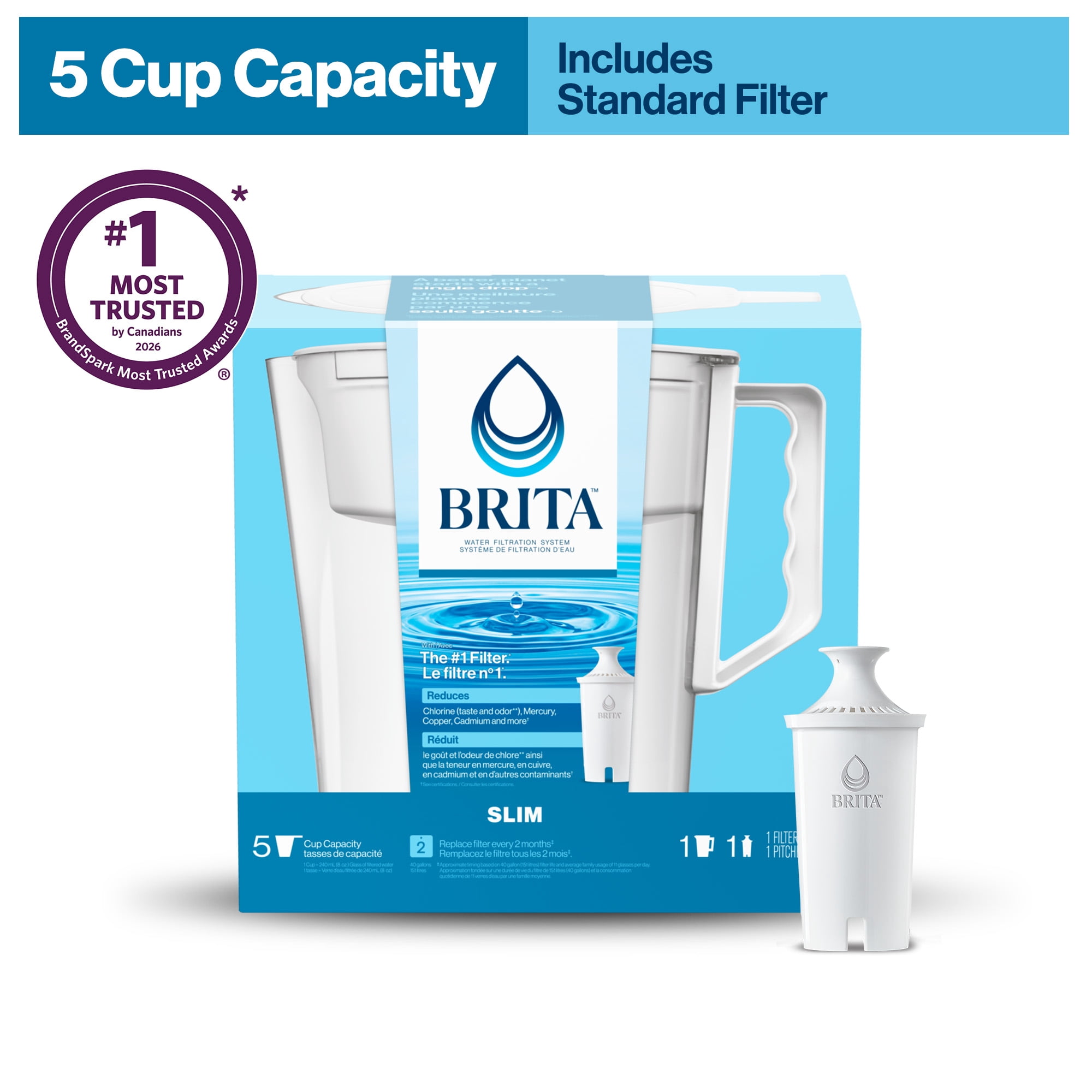 Click here for Brita 5 Cup Filter Pitcher  Reduces Chlorine Taste... prices