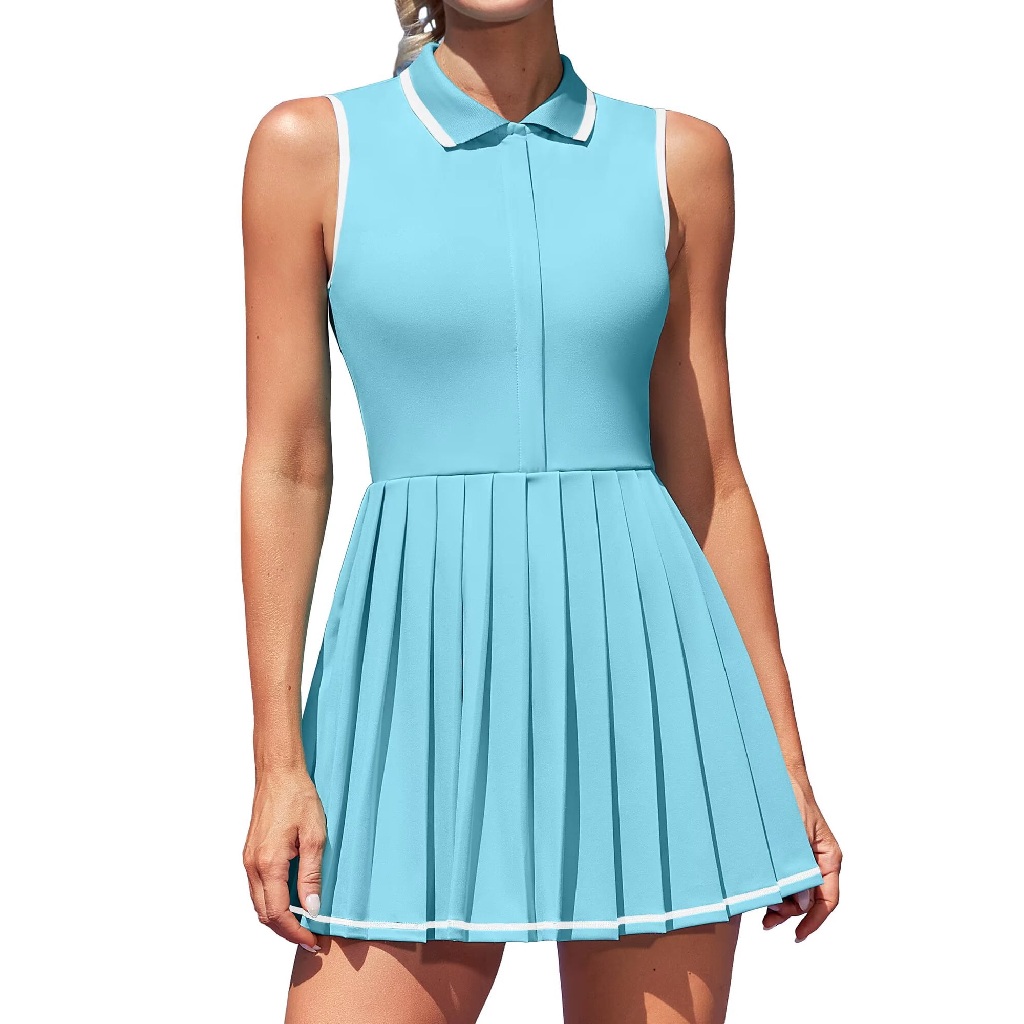 Click here for Charmo Zipper Tennis Dress For Womens Polo Workout... prices