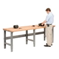 Global Industrial GBE183179 Standard Duty Butcher Block Top Adjustable ...