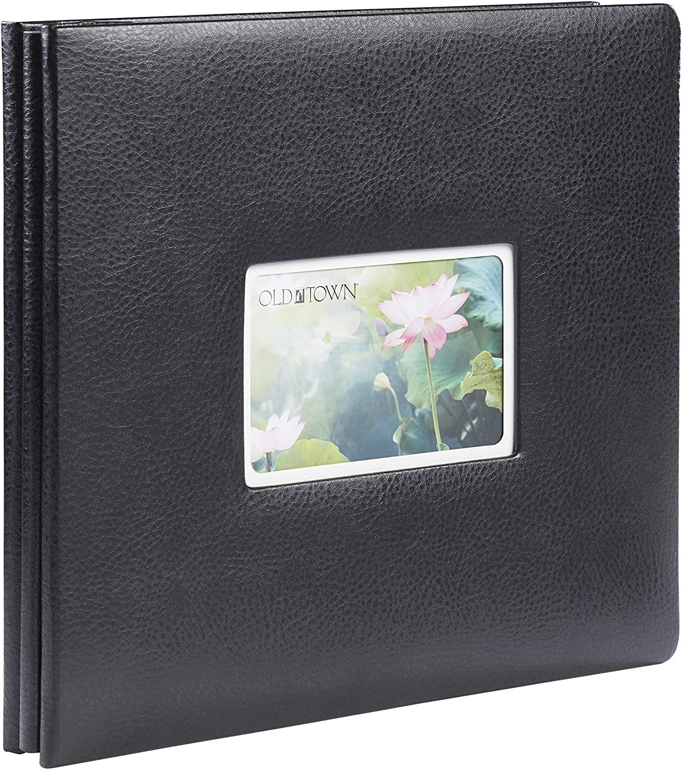 Old Town Bonded Leather Scrapbook 12x12 (Pebbled Black, Album ...