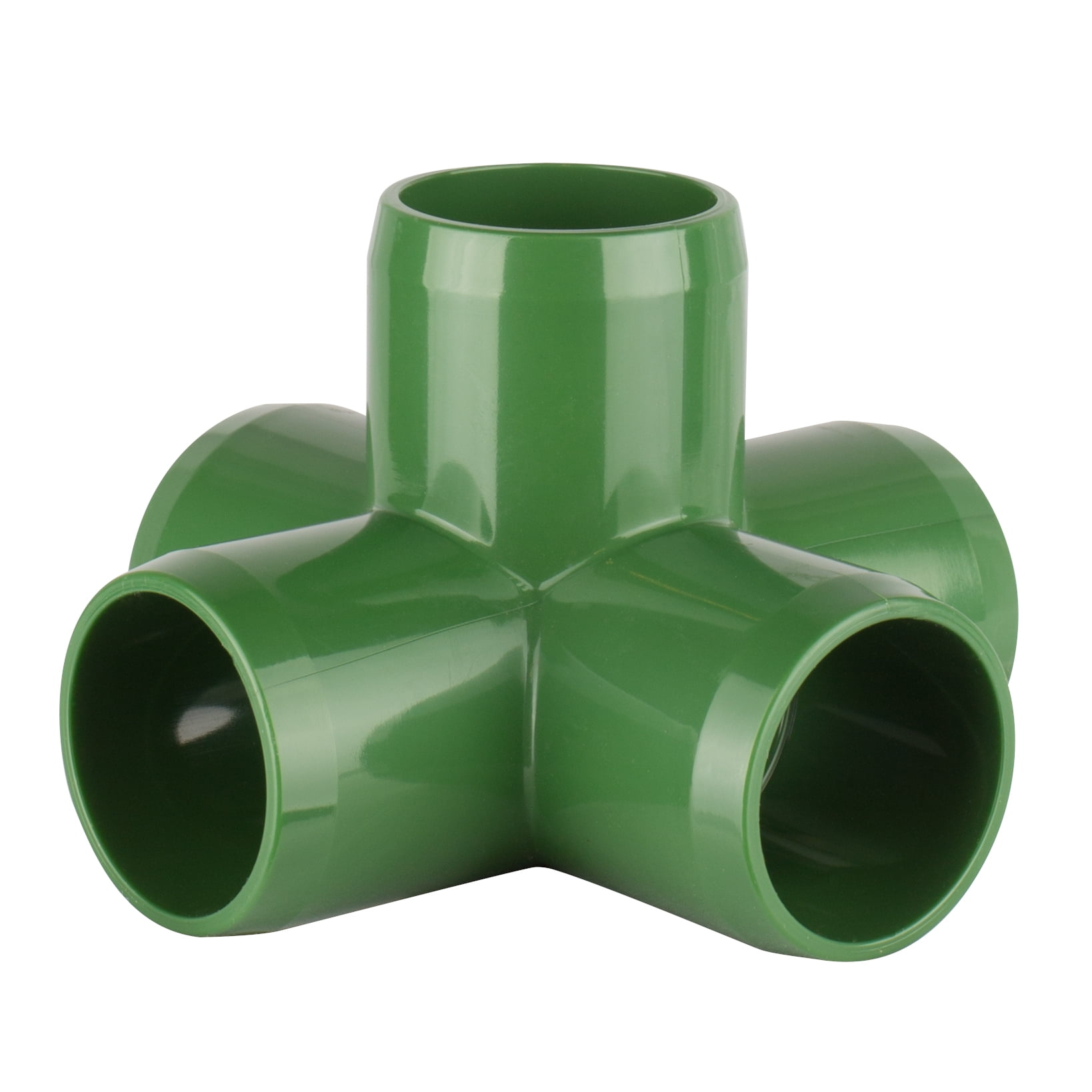 5 way X -1" - Green - Furniture Grade PVC Fitting - Walmart.com