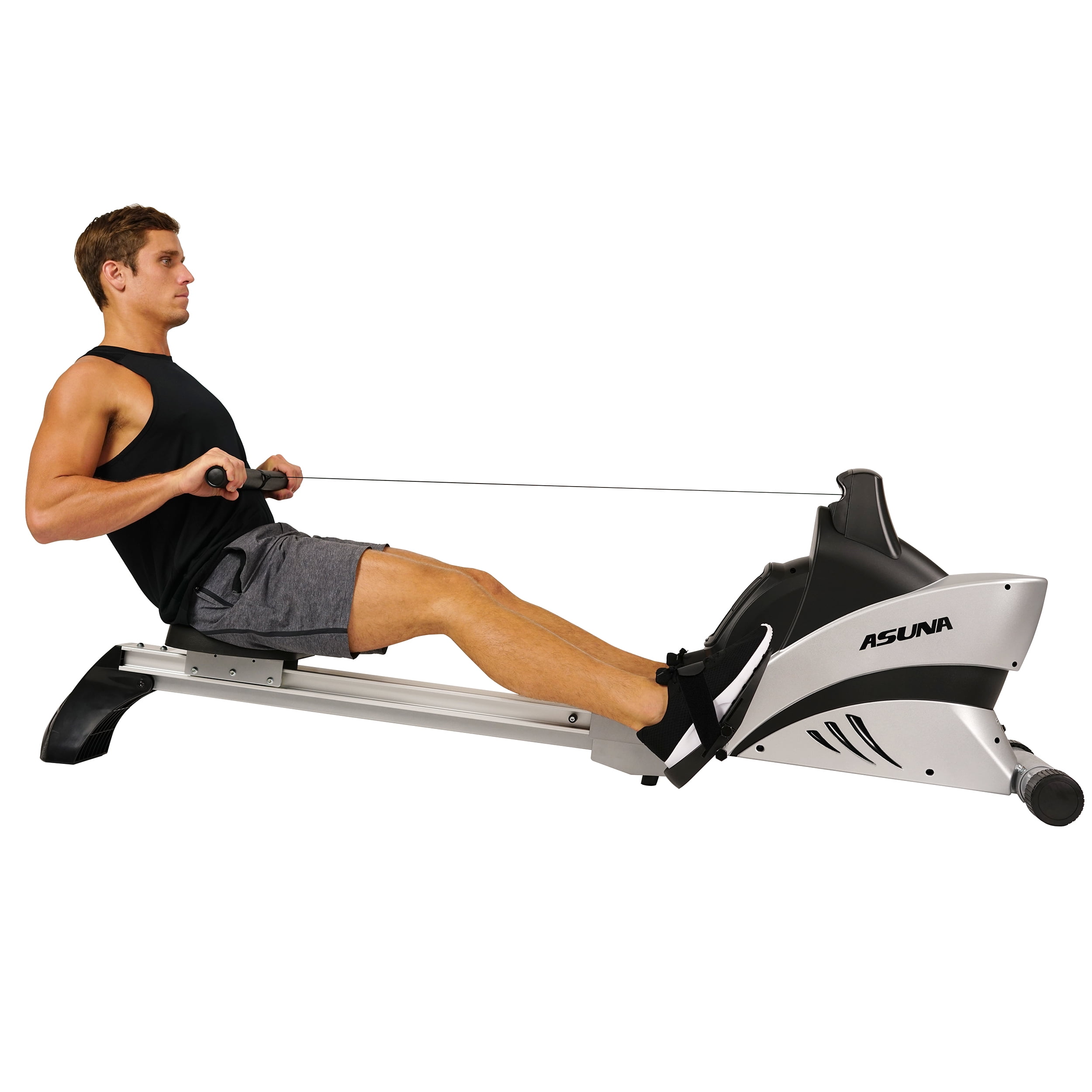 Asuna 4500 Magnetic Folding Rowing Machine w/Heart Rate Monitor ...