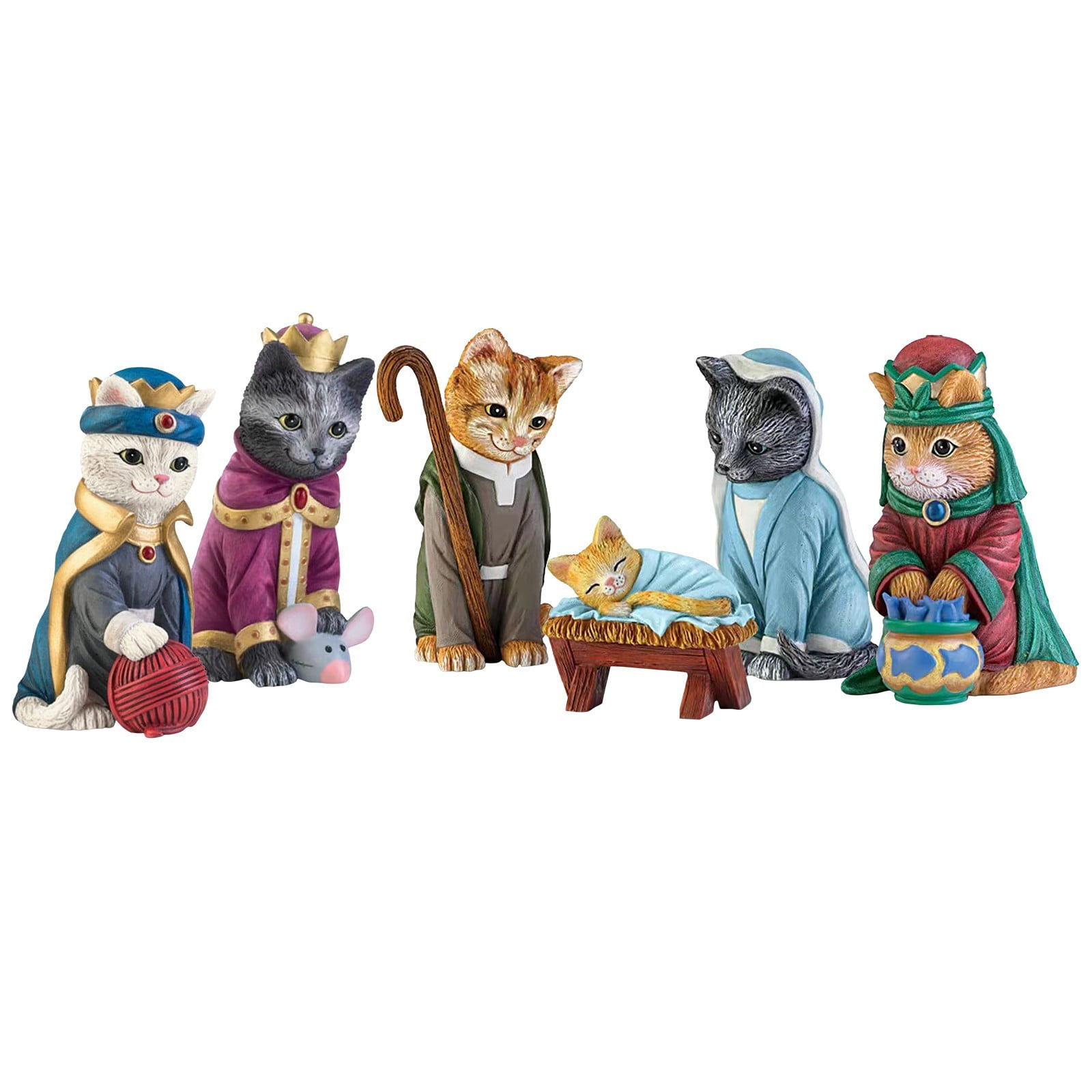 Click here for Visit The Sunlet Store 6pcs Cat Resin Crafts Home... prices