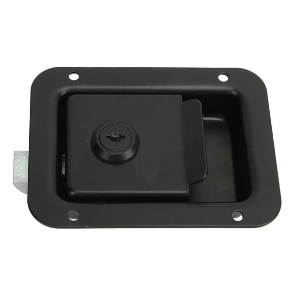 RV Toolbox Flush Latch, Black Trailer Paddle Door Latch High Hardness ...