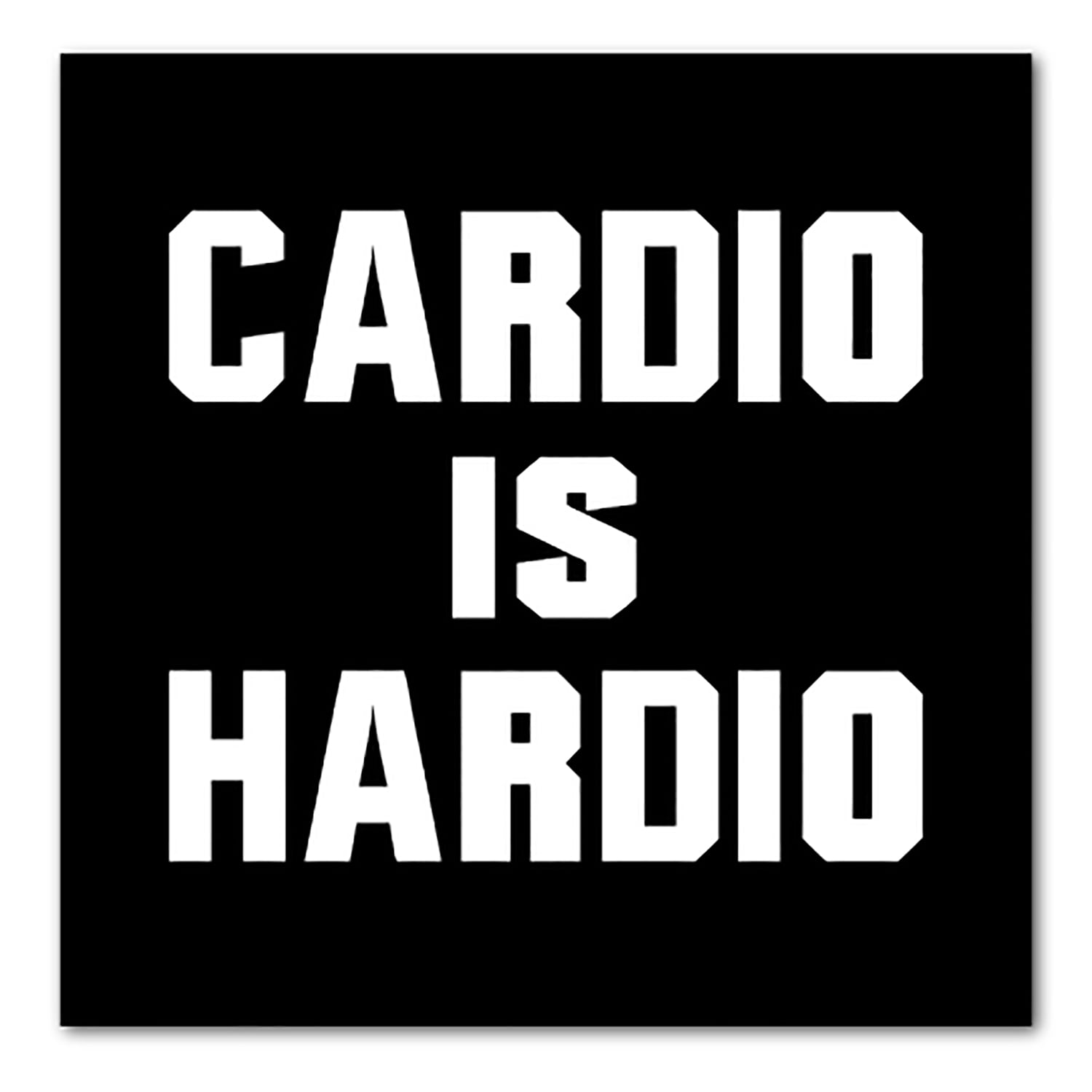 DistinctInk Custom Bumper Sticker - 10" x 10" Decorative Decal - Black ...