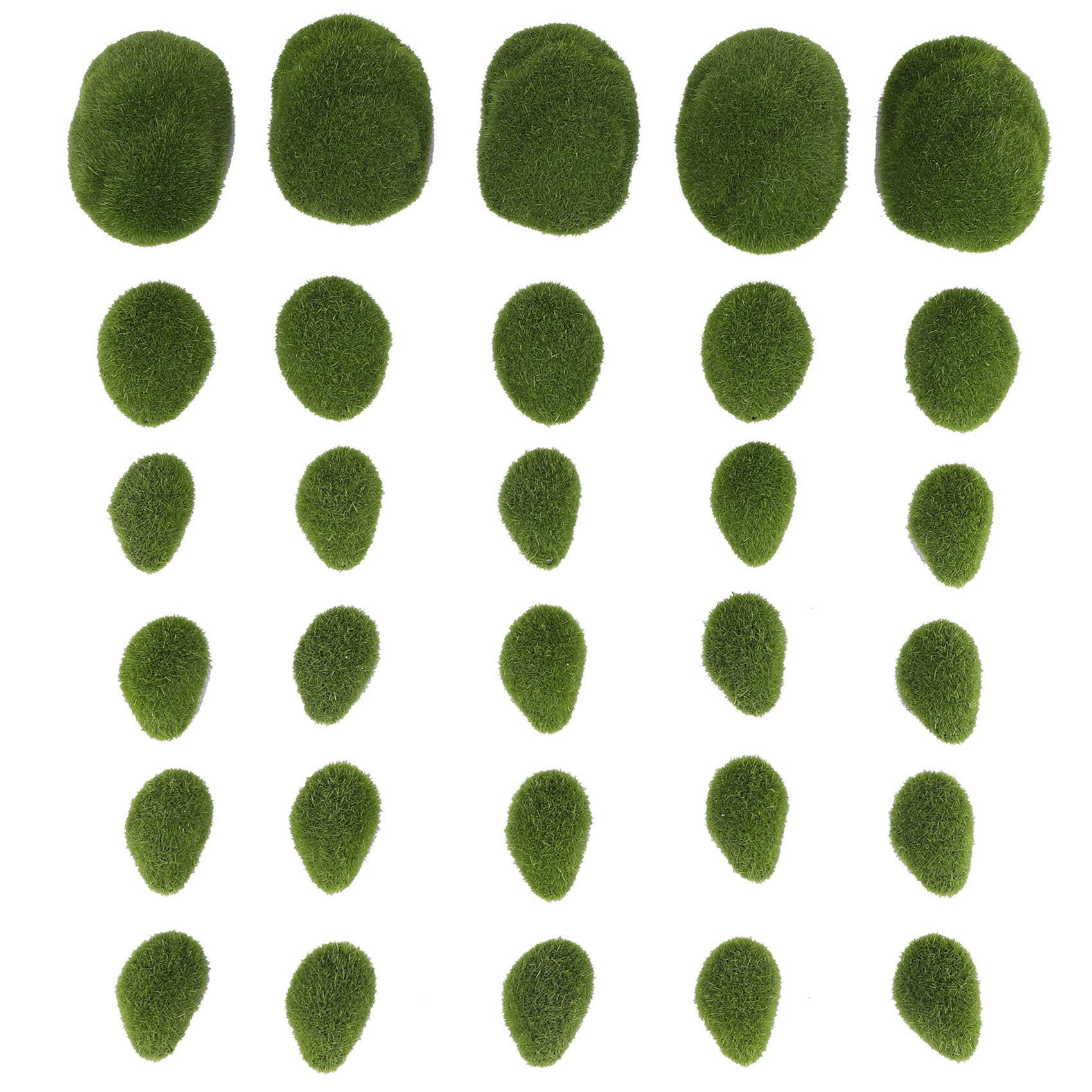 Click here for Unbranded 30pcs 3 Size Artificial Moss Rocks Decor... prices