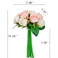 Artificial Flower, Artificial Roses 10 Pack Silk Bouquet for Home ...