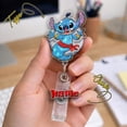 Disney Nurse Funny Stitch Badge Reel, Genie Retractable ID Badge Holder ...