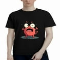 Cotton Short Sleeve T-Shirts with Distressed Cartoon Character Design ...