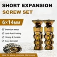 30/60/90Pcs Hinge Repair Screw & Expansion Anchor, 6x14mm Short ...