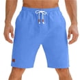 BangWanChi Mens Summer Shorts Fashion Mens Pant Casual Elastic Waist ...