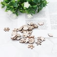 100 Pieces/Set Flower Leaves Wood Slice Kit Rustic Wood Cutout Craft ...